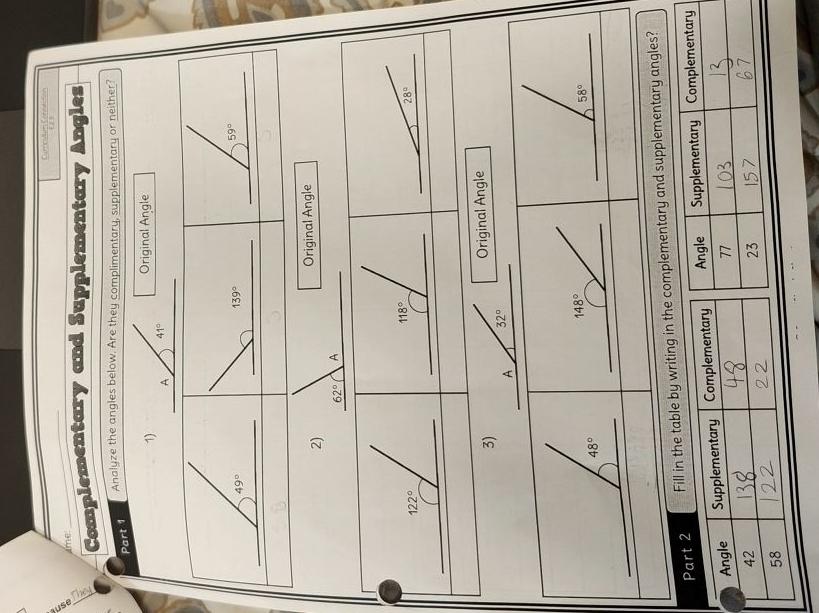 Solved Part 1Analyze the angles below. Are they | Chegg.com