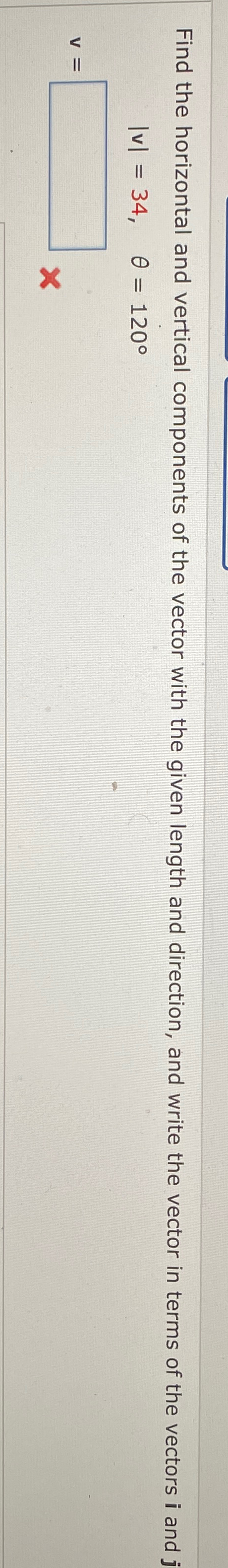 Solved Find the horizontal and vertical components of the | Chegg.com