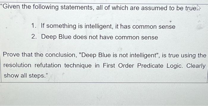 "Given the following statements, all of which are | Chegg.com