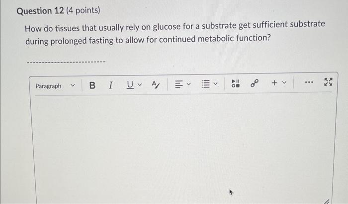 Solved How do tissues that usually rely on glucose for a | Chegg.com