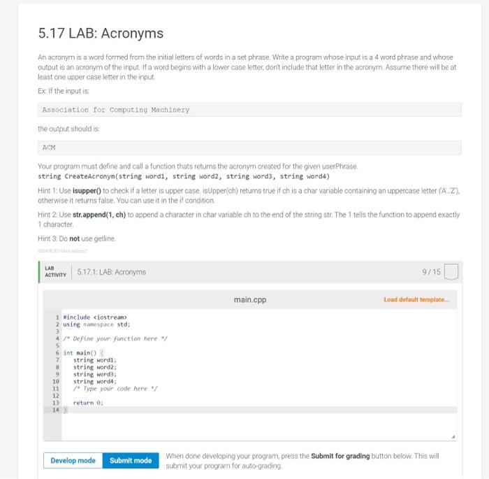 Solved Your program must define and call a function thats | Chegg.com