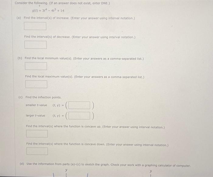 Solved Consider the following. (If an answer does not exist, | Chegg.com