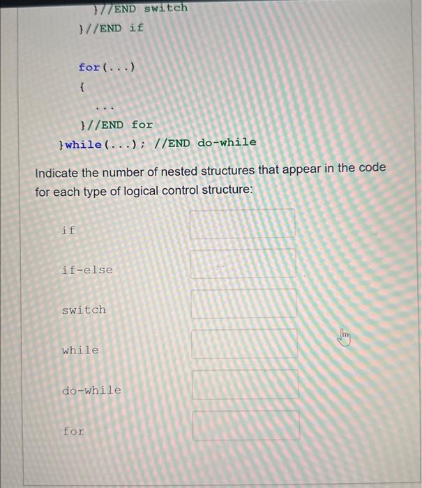 Solved Analyze the skeleton code below: do f if (…) 1 if (…) | Chegg.com