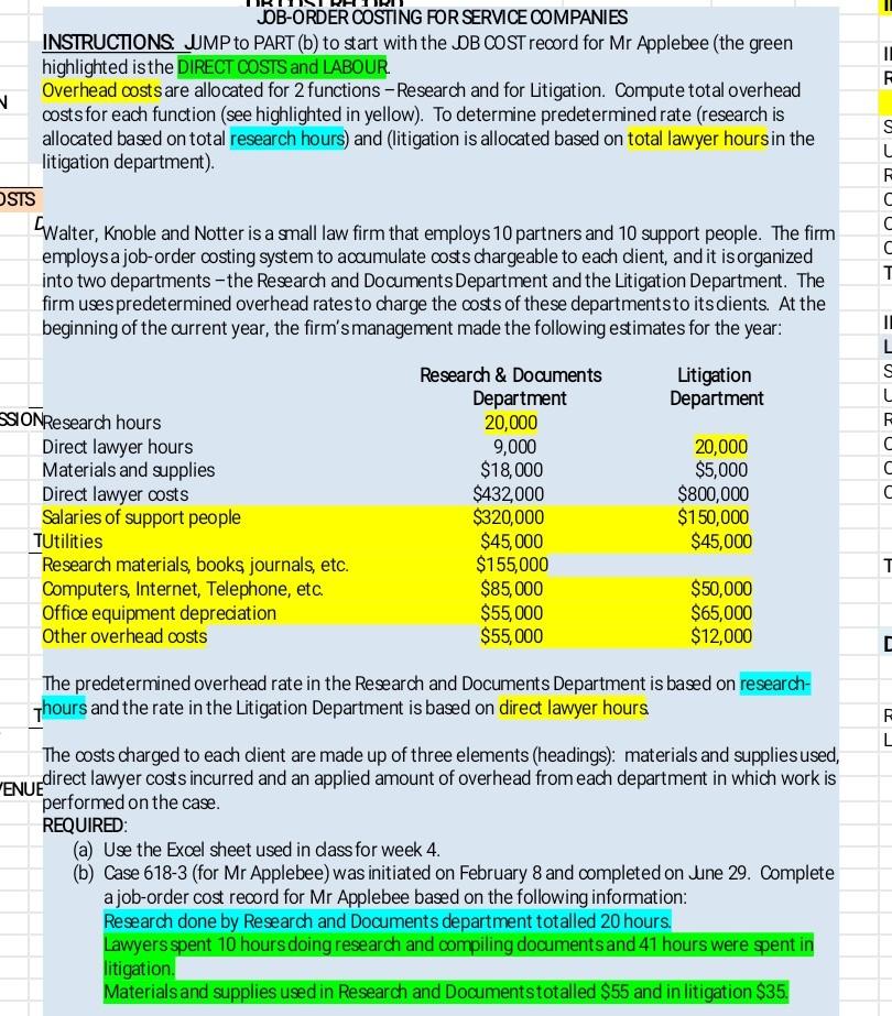 Solved What was the total job cost for Mr. Applebee? Please | Chegg.com