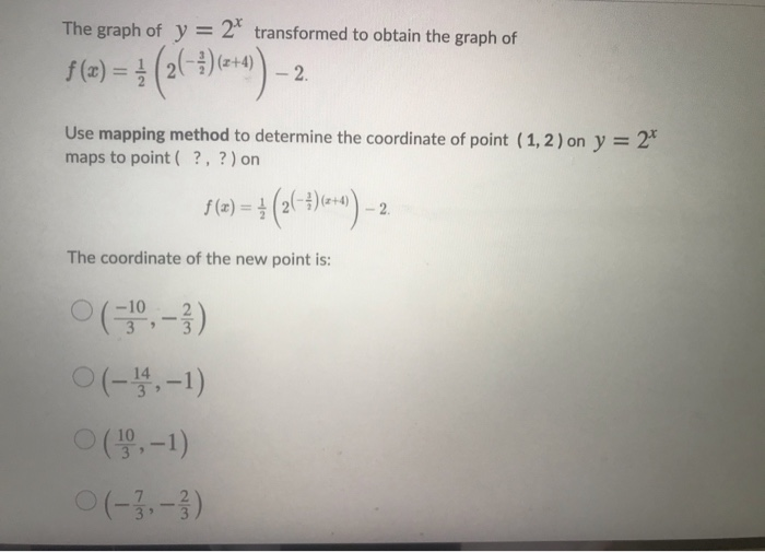 Solved Given the 3 equations and its 3 graphs below, select | Chegg.com