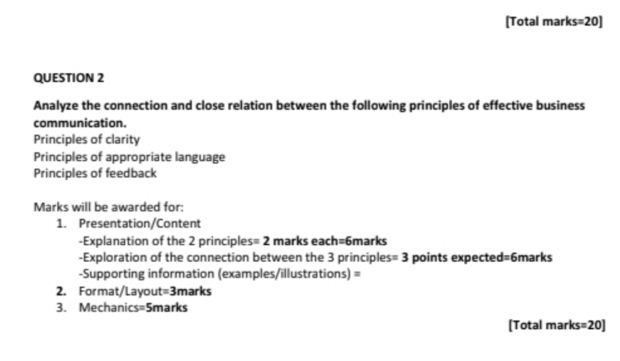 Solved [Total marks=20]QUESTION 2Analyze the connection and | Chegg.com