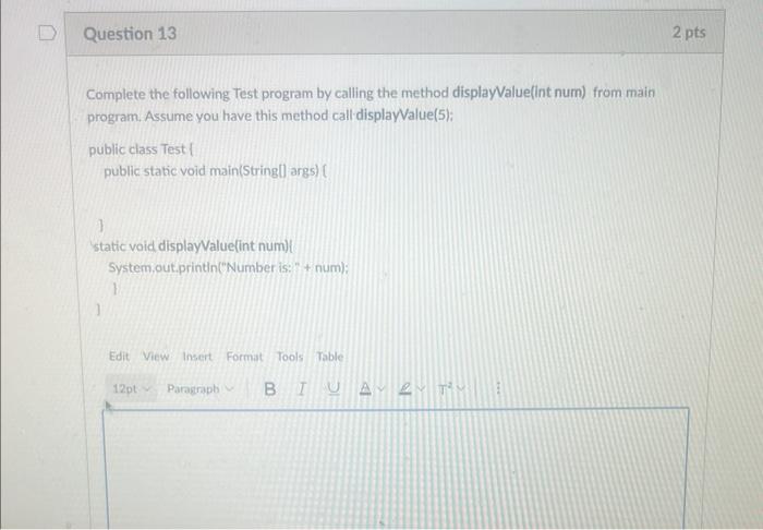 Solved Complete the following Test program by calling the | Chegg.com