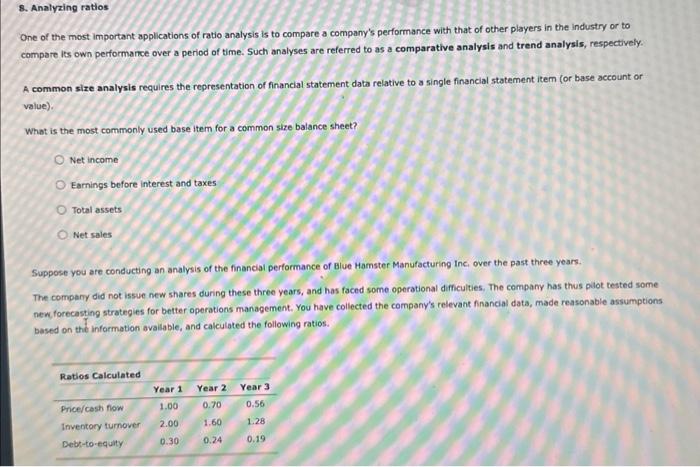 Solved One of the most important applications of ratio | Chegg.com