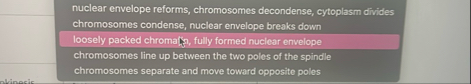 Solved nuclear envelope reforms, chromosomes decondense, | Chegg.com
