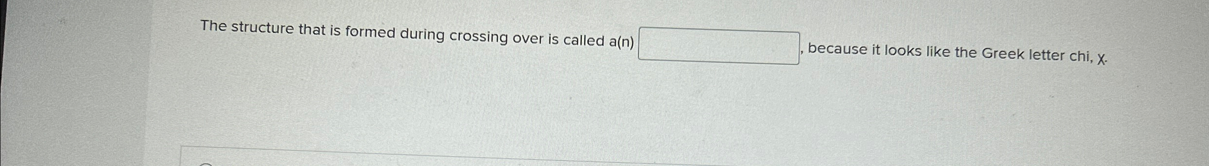 Solved The structure that is formed during crossing over is | Chegg.com