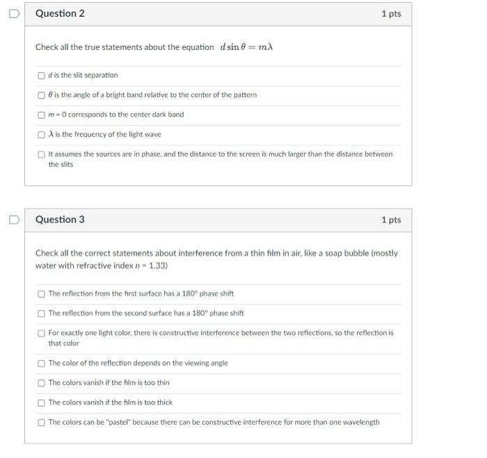 Solved Check all the true statements about the equation | Chegg.com