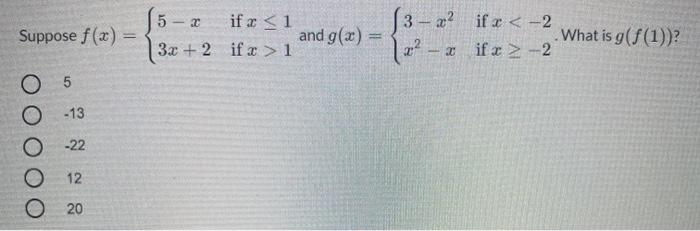 Solved Suppose f(x) 5 if x 1 13 | Chegg.com