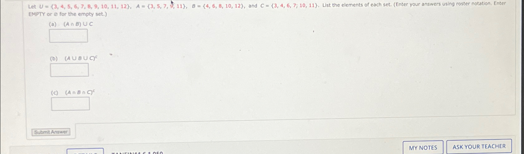 Solved EMPTY or ⊘ ﻿for the empty | Chegg.com