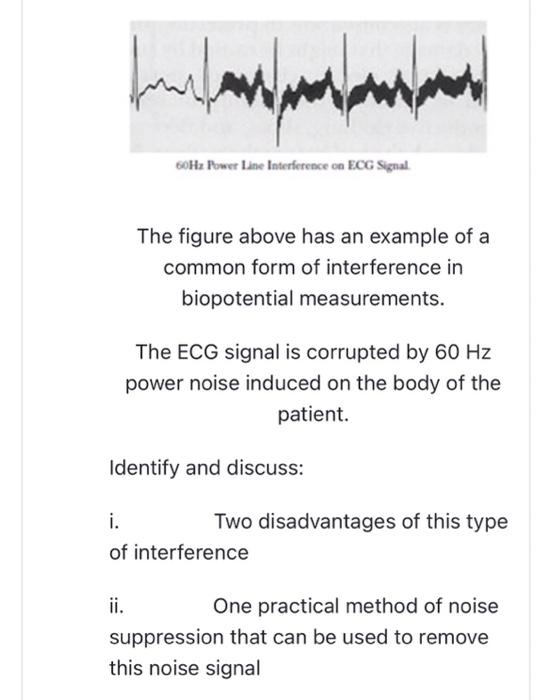 Solved fruit and presenta 60Hz Power Line Interference on | Chegg.com