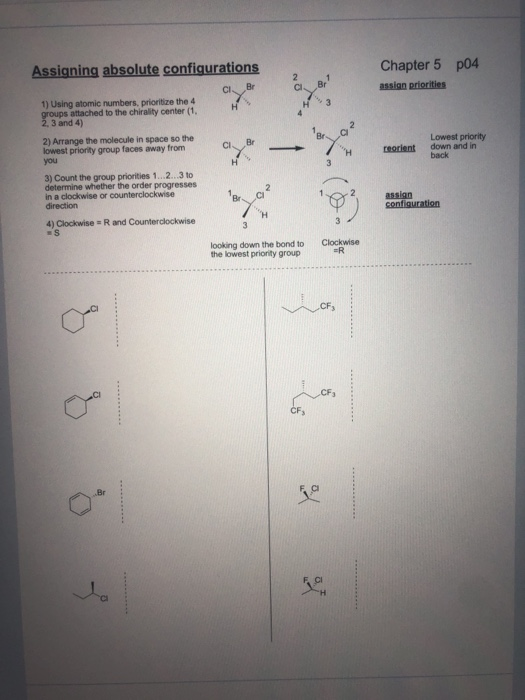 Solved Assigning absolute configurations Chapter 5 p04 | Chegg.com