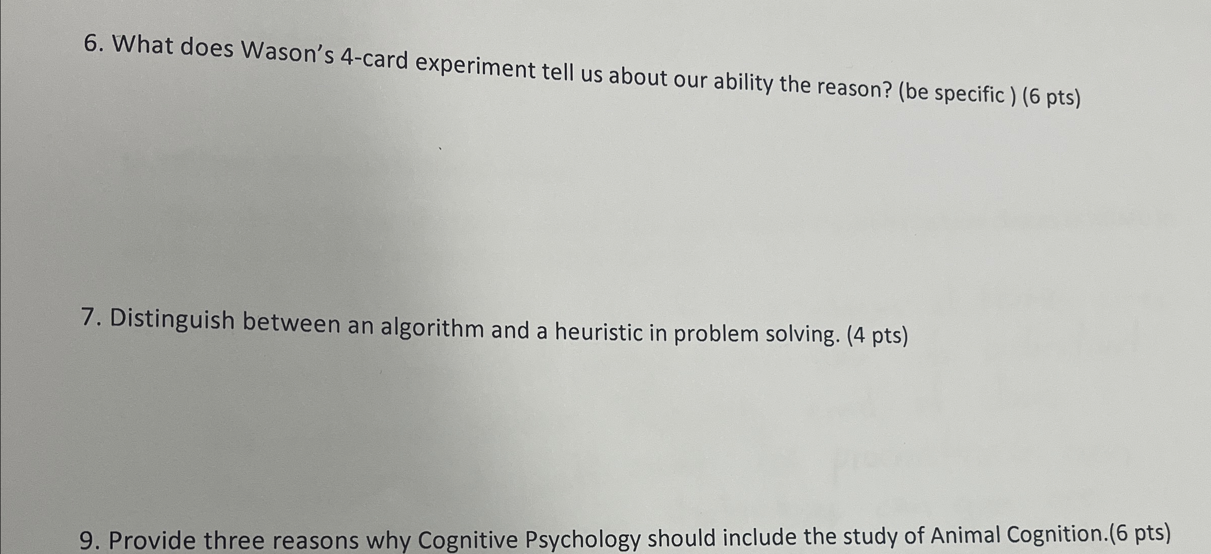 Solved What does Wason's 4-card experiment tell us about our | Chegg.com