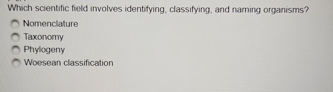 Solved Which scientific field involves identifying, | Chegg.com