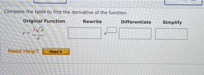 Solved u lauie tu u uie derivative of the function. Original | Chegg.com