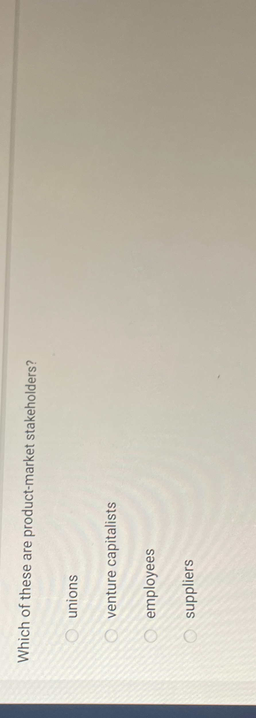 Solved Which of these are product-market | Chegg.com