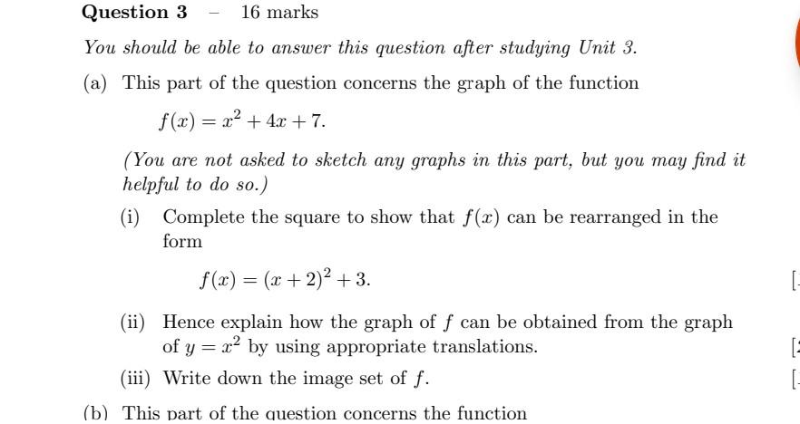 Solved Question 3 - 16 marks You should be able to answer | Chegg.com Solved Question 3 - 16 marks You should be able to answer | Chegg.com