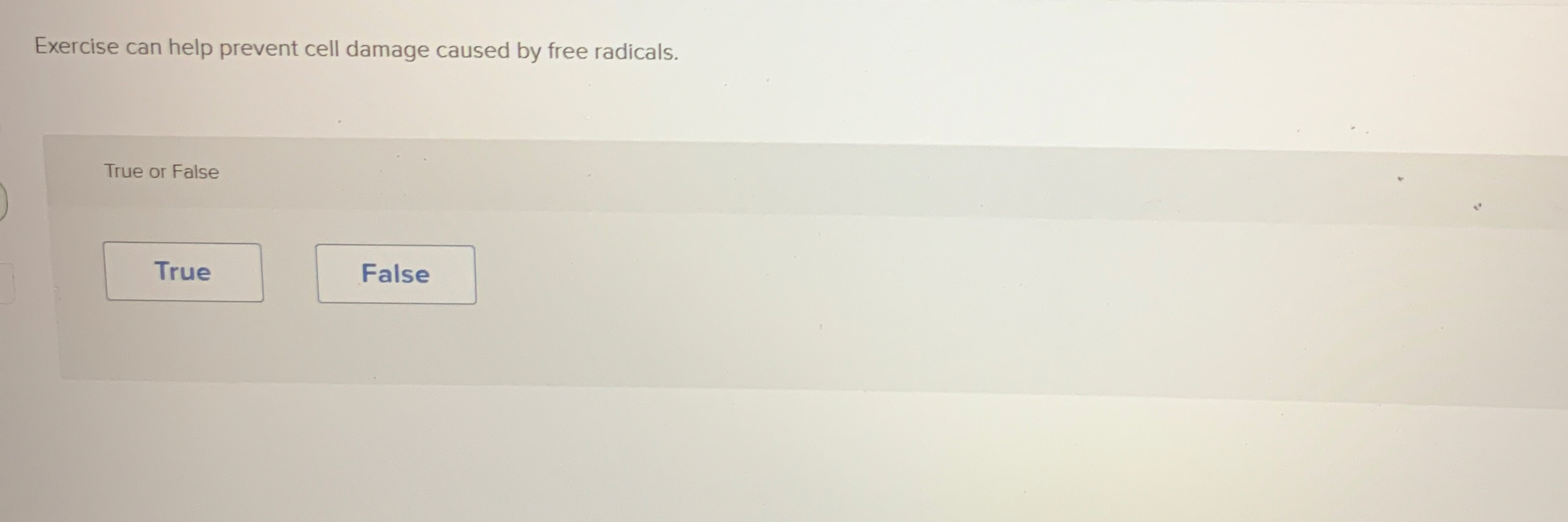 Solved Exercise can help prevent cell damage caused by free | Chegg.com