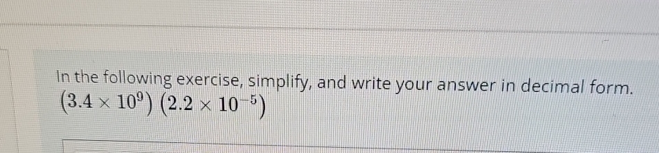Solved In the following exercise, simplify, and write your | Chegg.com