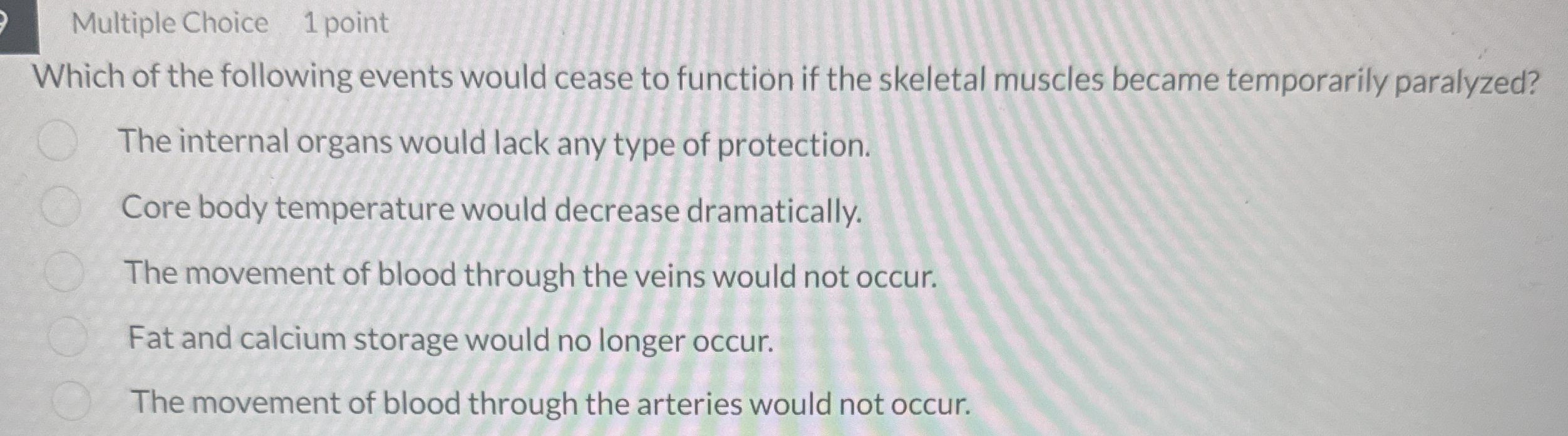 Solved Multiple Choice 1 ﻿pointWhich of the following events | Chegg.com