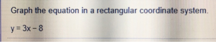 Solved Graph the equation in a rectangular coordinate | Chegg.com