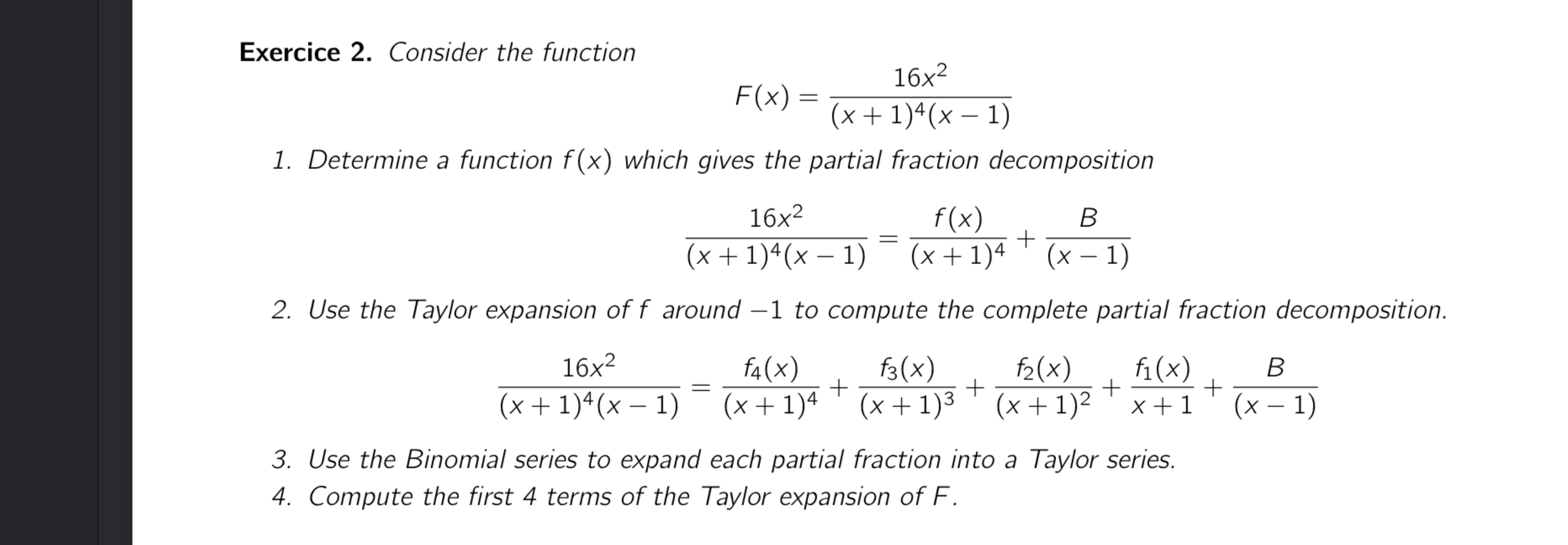 Solved Exercice 2. Consider the | Chegg.com Solved Exercice 2. Consider the | Chegg.com