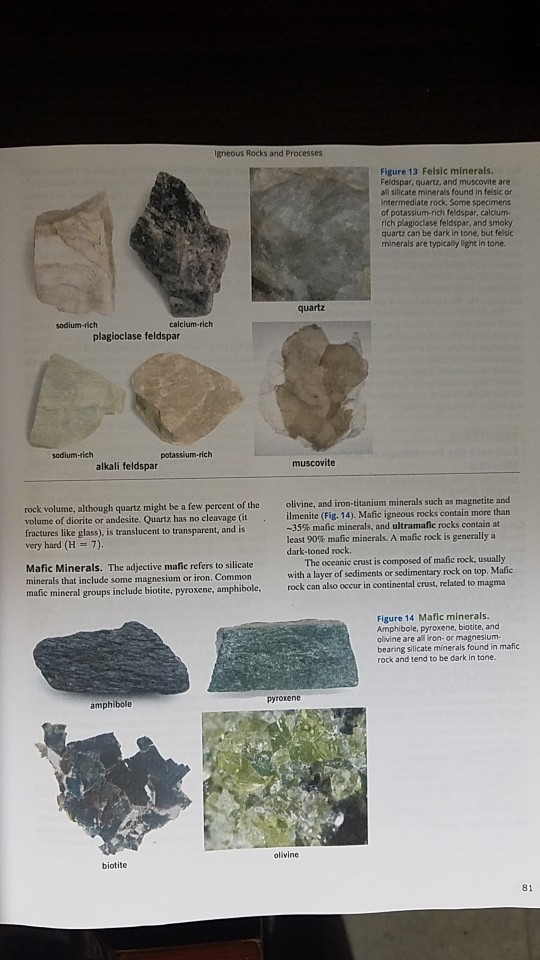Solved 86 Name: IGNEOUS ROCKS WORKSHEET Figure A7.1A | Chegg.com