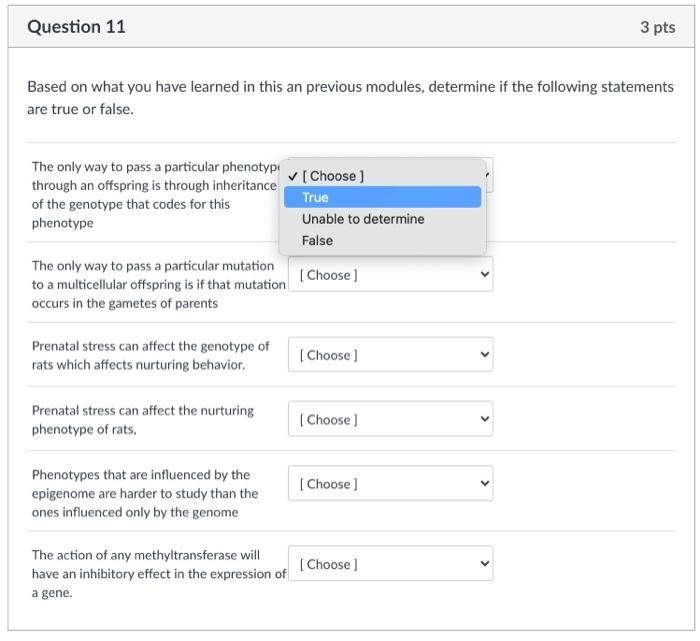 Solved Question 11 3 pts Based on what you have learned in | Chegg.com