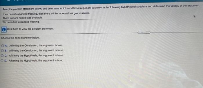 Solved Rand the problem statement below, and determine which | Chegg.com