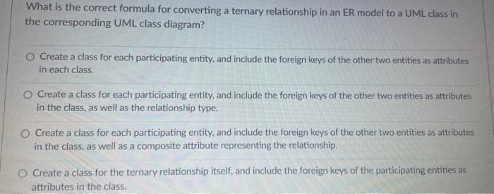 Solved What is the correct formula for converting a ternary | Chegg.com