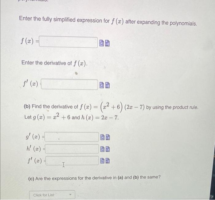 Solved Enter the fully simplified expression for f (x) after | Chegg.com