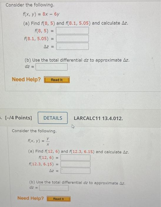 Solved Consider the following. f(x, y) = 8x – 6y (a) Find | Chegg.com