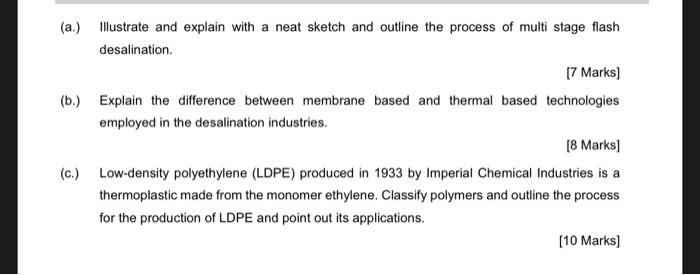 Solved (a.) Illustrate and explain with a neat sketch and | Chegg.com