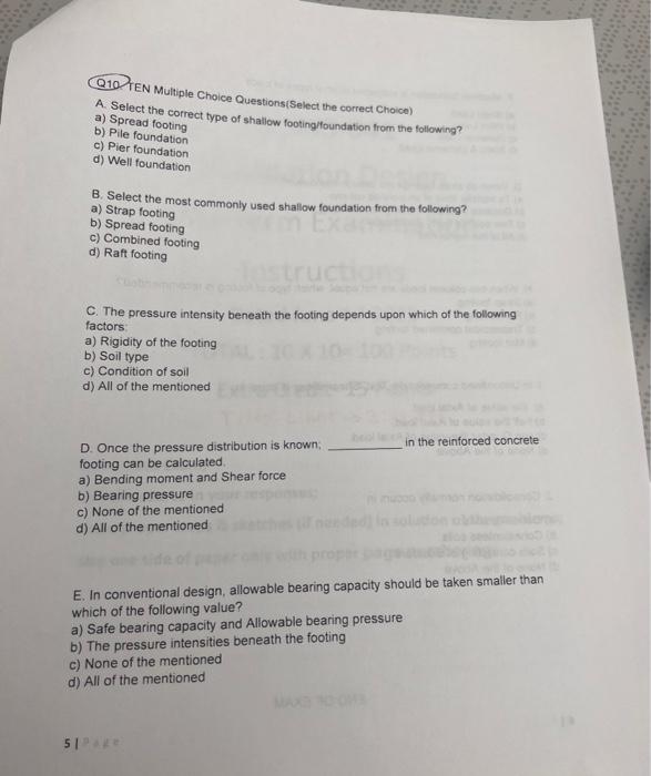 Solved Q10. EN Multiple Choice Questions(Select the correct | Chegg.com