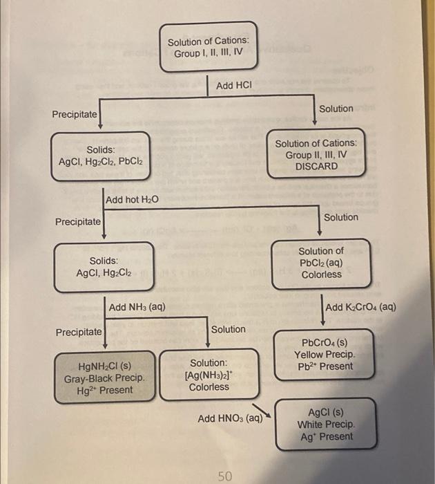Solved Experiment Qualitative Analysis: Group 1 Cations | Chegg.com