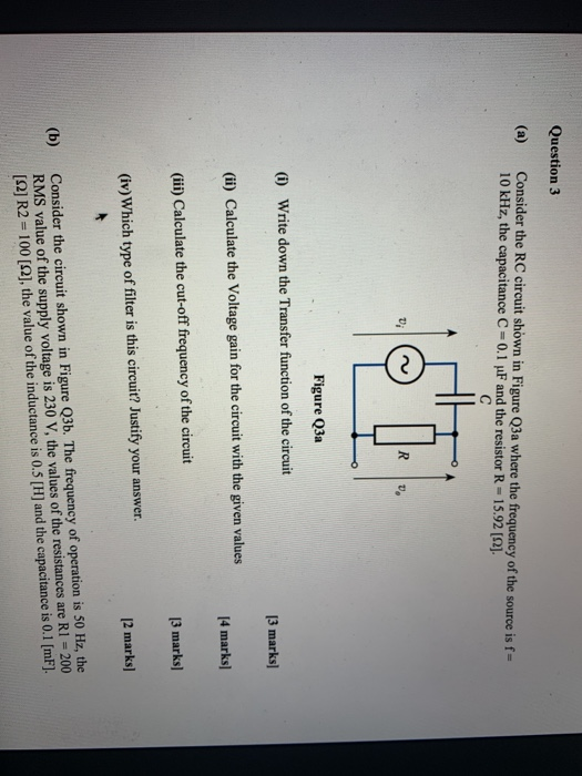Solved Question 2 (a) For the circuit in Figure Q2a, use the | Chegg.com