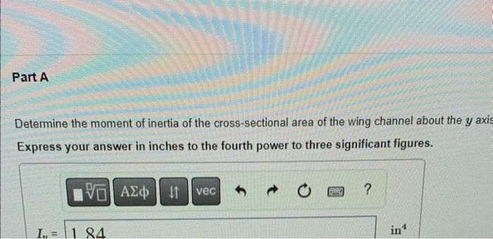 Solved Consider the wing channel in (Figure 1) with h=4.2in. | Chegg.com