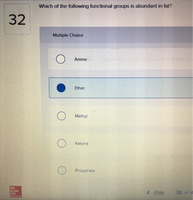 Solved Which of the following functional groups is abundant | Chegg.com