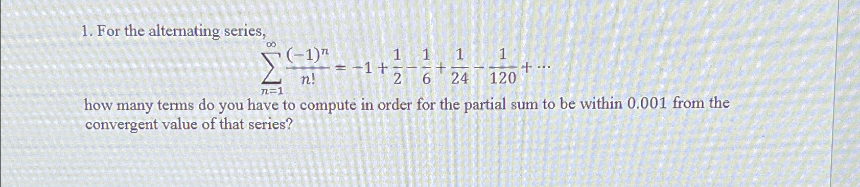Solved For the alternating | Chegg.com