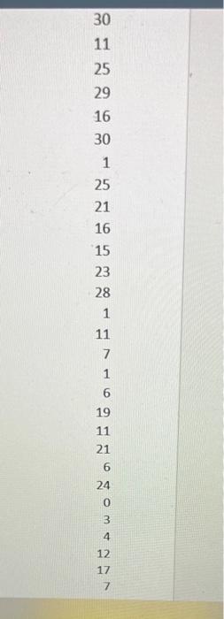 Attached file has a randomly generated 400 values | Chegg.com