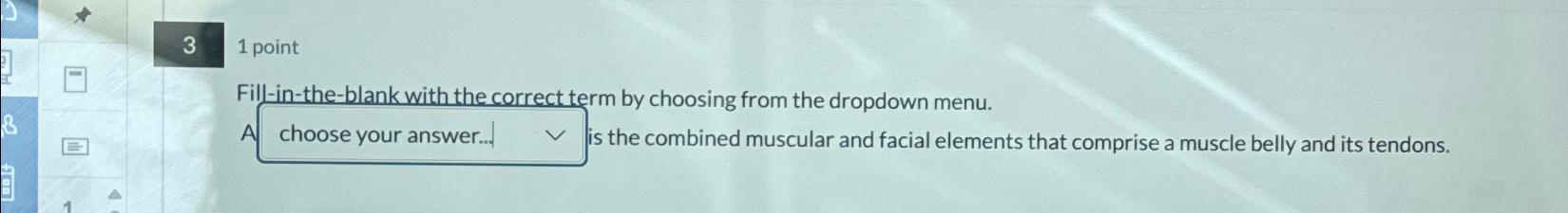 Solved 3.1 ﻿pointFill-in-the-blank with the correct term by | Chegg.com