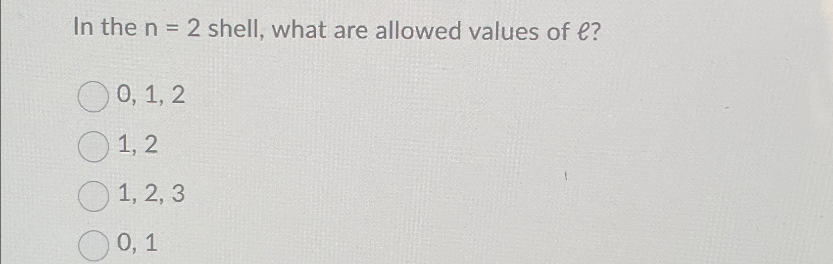 Solved In the n=2 ﻿shell, what are allowed values of | Chegg.com
