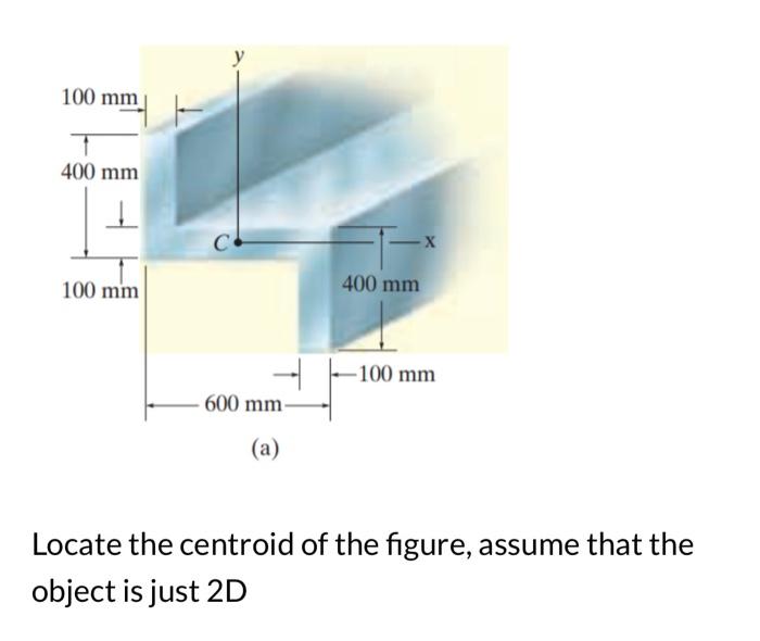Solved Locate the centroid of the figure, assume that the | Chegg.com