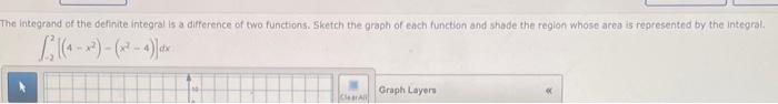 Solved He Integrand Of The Definite Integral Is A Difference
