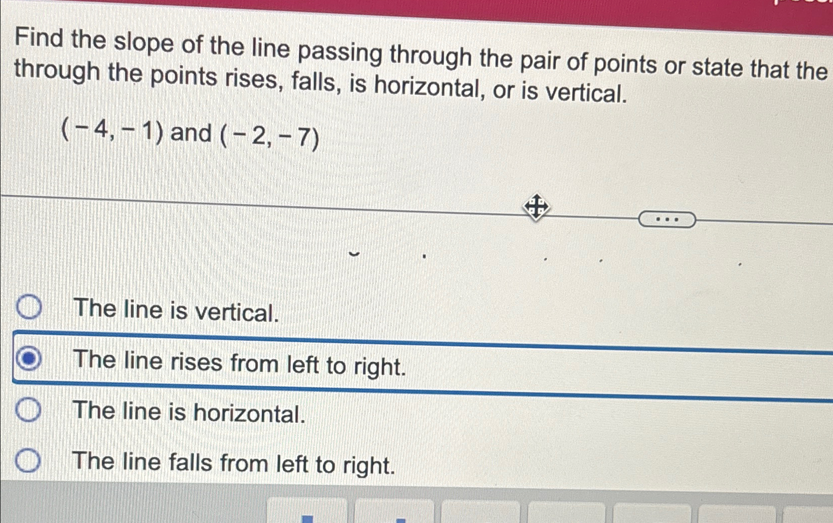 Solved Find the slope of the line passing through the pair | Chegg.com