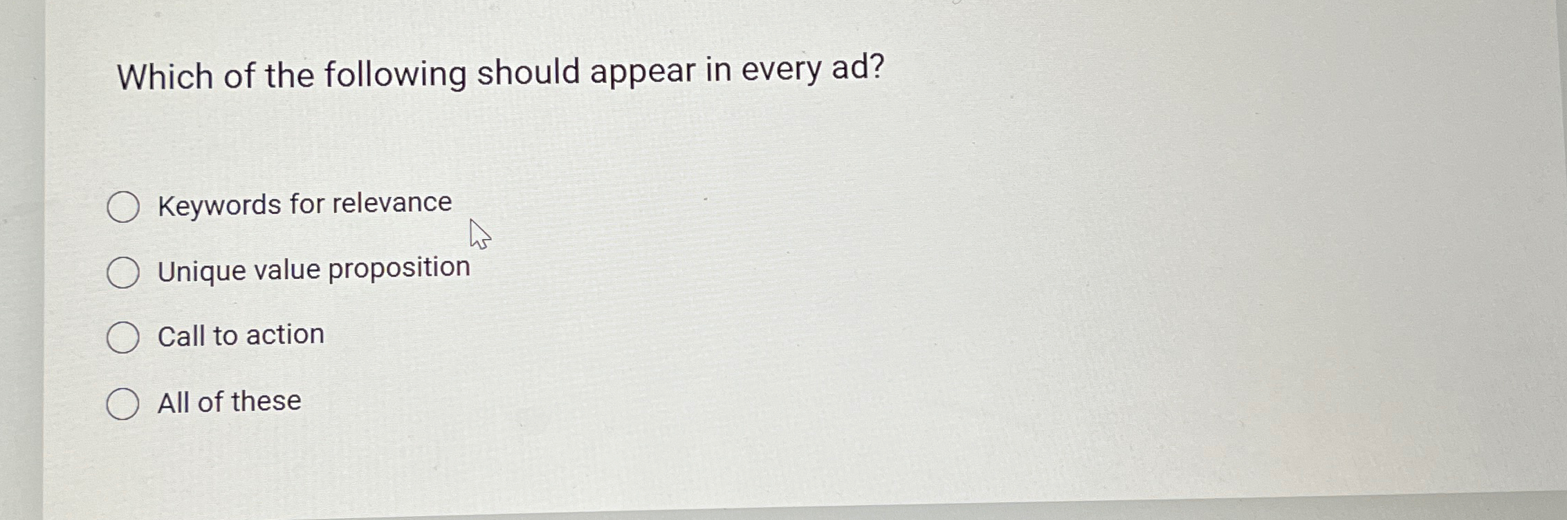 Solved Which of the following should appear in every | Chegg.com