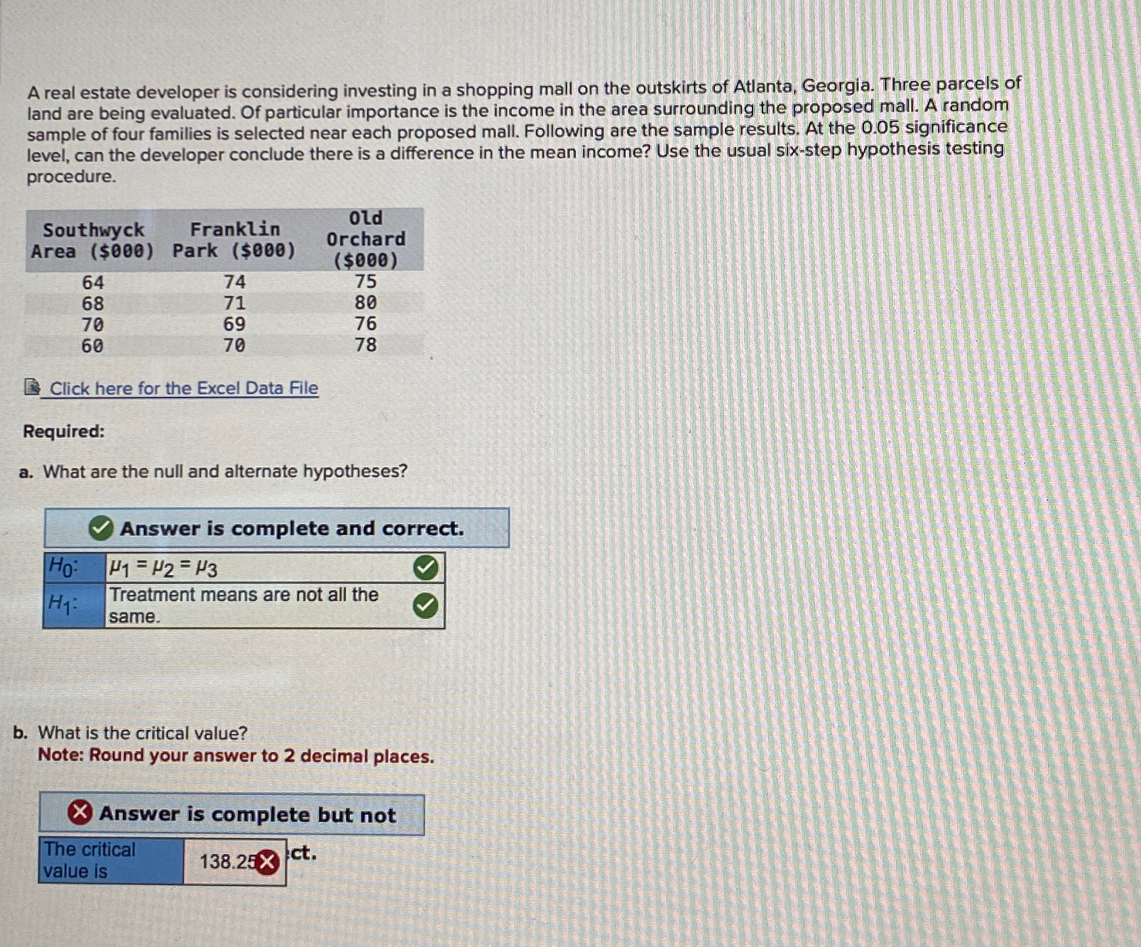Solved A real estate developer is considering investing in a | Chegg.com